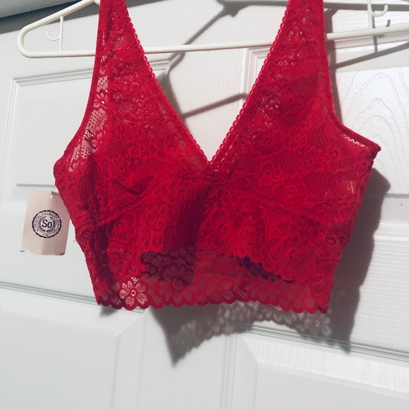 SO | Intimates & Sleepwear | Nwt So Bra Coral Ridge Lace Plunge ...